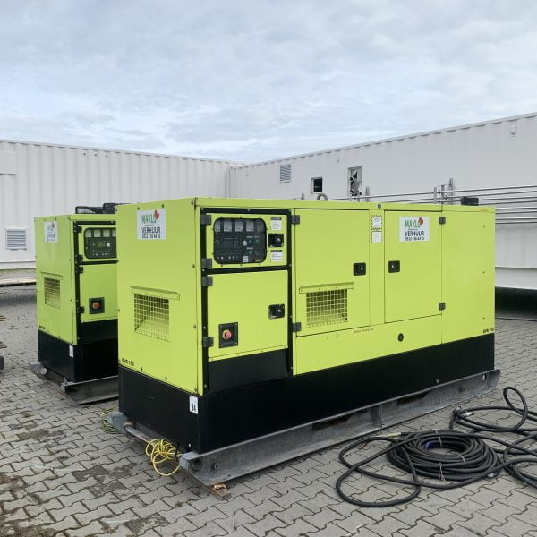Stroomvoorziening - 150 kVA Aggregaten - Geluidgedempt - Maklo
